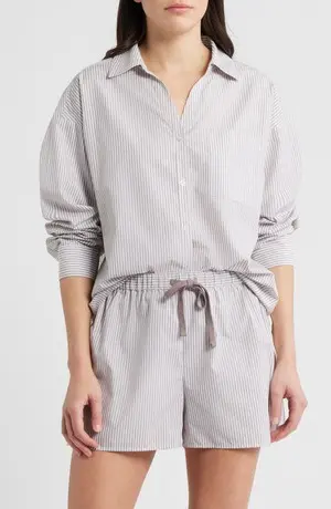 Bernardo Stripe Button-up Shirt