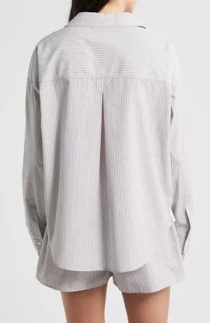 Bernardo Stripe Button-up Shirt