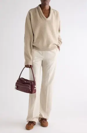 Acne Studios Pontino Pinstripe Wool Trousers