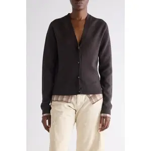Acne Studios Prelayered Wool Cardigan