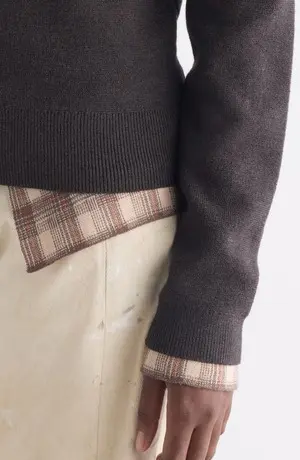 Acne Studios Prelayered Wool Cardigan