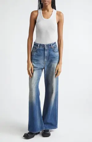 Acne Studios Fluid Rib Tank - Light Grey