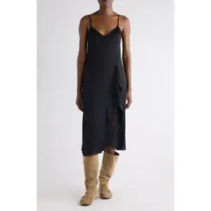 Acne Studios Satin Slipdress - Black