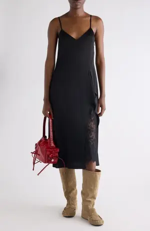 Acne Studios Satin Slipdress - Black