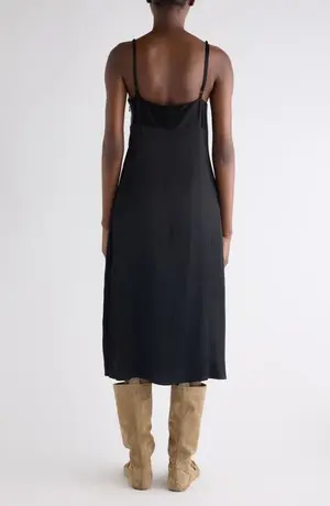 Acne Studios Satin Slipdress - Black