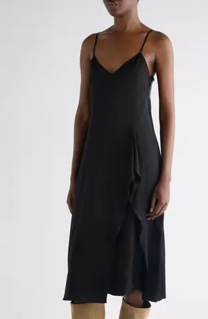 Acne Studios Satin Slipdress - Black
