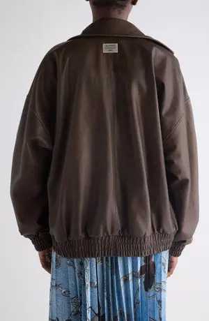 Acne Studios Lambskin Leather Blouson Jacket