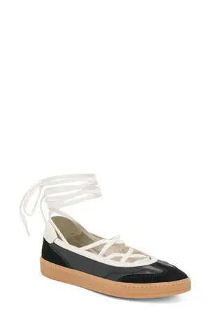 Dolce Vita Ankle Strap Sneakers - Black Leather