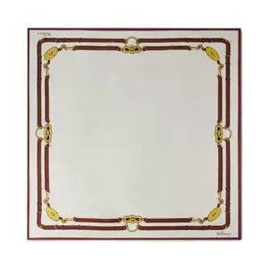 Mulberry Square Scarfbelted Boarder Cream