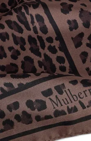 Mulberry Square Scarfleopard - Ebony