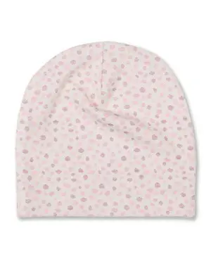 MINIMOI Abstract Spots Reversible Beanie - Pink Mix