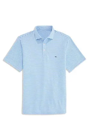 Vineyard Vines Sankaty Stripe Performance Piqué Polo