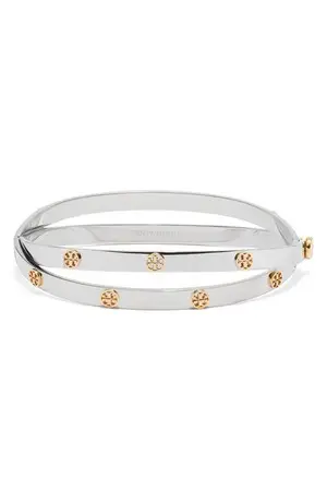 Tory Burch Icon Stud Double Bracelet - Tory Gold/tory Silver