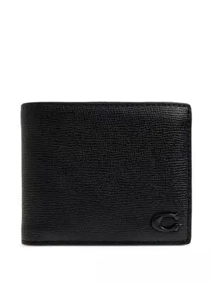COACH Logo-plaque Wallet - Black