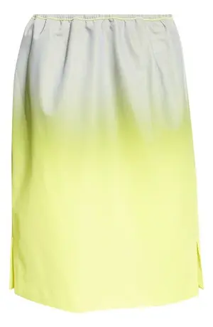 Alexander Wang Gradient Reflective Skirt - Silver/yellow
