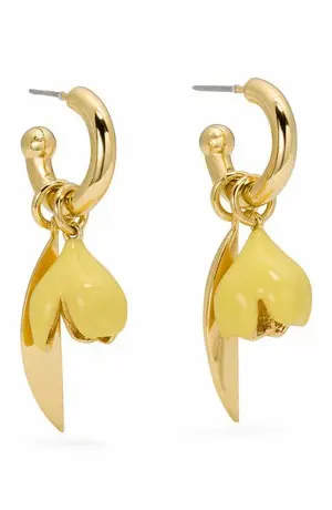 Kate Spade New York Golden Bloom Flower Drop Earrings - Yellow.