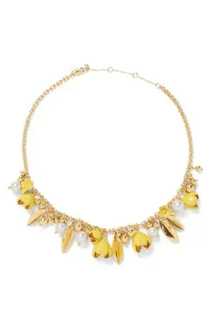 Kate Spade New York Golden Bloom Statement Necklace