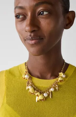 Kate Spade New York Golden Bloom Statement Necklace