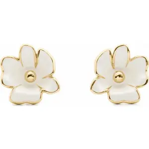 Kate Spade New York Flower Stud Earrings - White