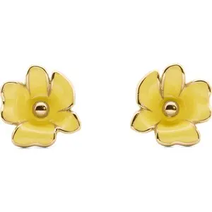 Kate Spade New York Flower Stud Earrings - Yellow