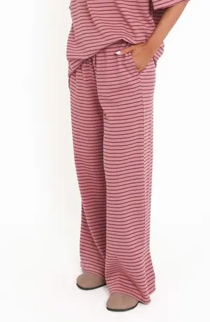 PETAL & PUP Striped Knit Drawstring Pants