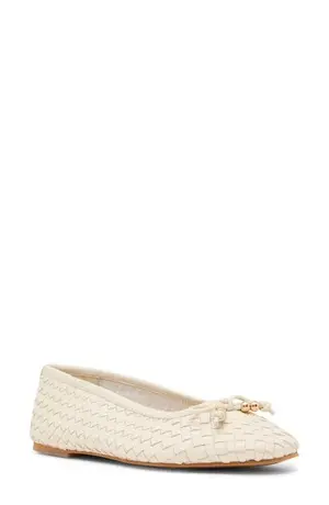 Steve Madden Divy Woven Ballet Flat - Bone Leather