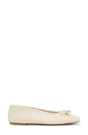 Steve Madden Divy Woven Ballet Flat - Bone Leather