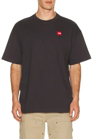 The North Face Red White And Blue Regular Short Sleeve Tee In White - Obsidian