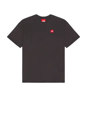 The North Face Red Box Short Sleeve Tee In Black - Obsidian