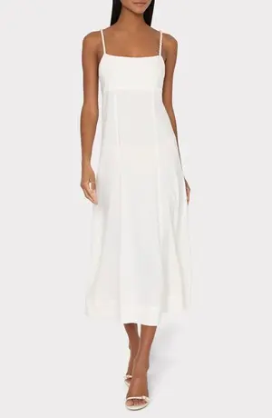 MILLY A-line Linen Cover-up Dress
