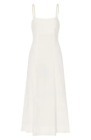 MILLY A-line Linen Cover-up Dress