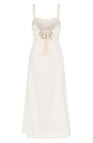 MILLY A-line Linen Cover-up Dress