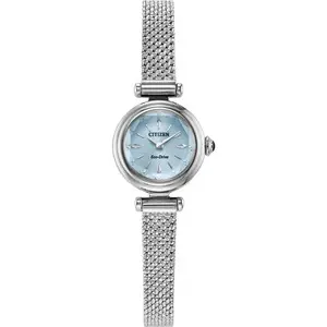 Citizen Fio Silvertone Mesh Strap Watch - Silver-tone