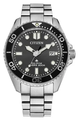 Citizen Promaster Dive Eco-drive Bracelet Watch - Silver-tone