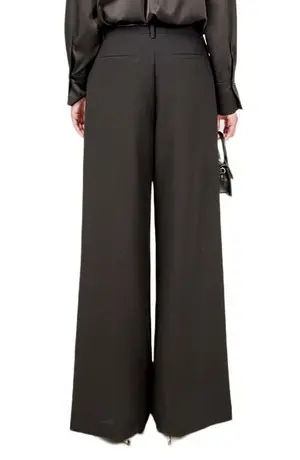 Endless Rose Wide-leg Pleated Trousers