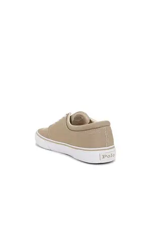 Polo Ralph Lauren Low Top Sneaker In Black - Straw Khaki