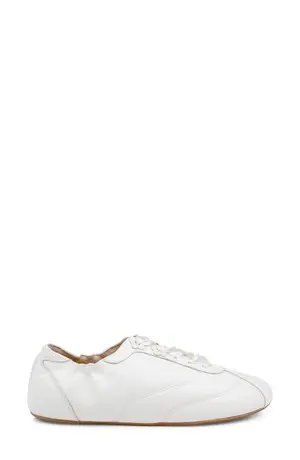 Badgley Mischka Wilmott Low Top Sneaker - White Leather