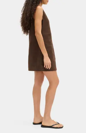 ALIGNE Piper Sleeveless Shift Dress - Brown