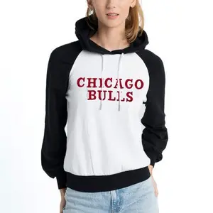 LUSSO Chicago Bulls Marlowe Tri-blend Raglan Pullover Hoodie