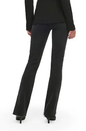 FAVORITE DAUGHTER Valentina Side Slit High-waist Straight-leg Jeans - Boulder
