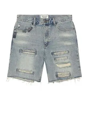 MIDNIGHT RODEO Distressed Denim Shorts