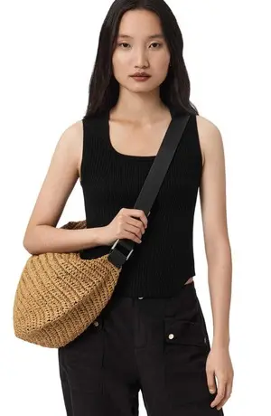 ALLSAINTS Luna Woven Shoulder Bag