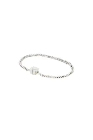 Bottega Veneta Sterling Bracelet In Metallic - Silver