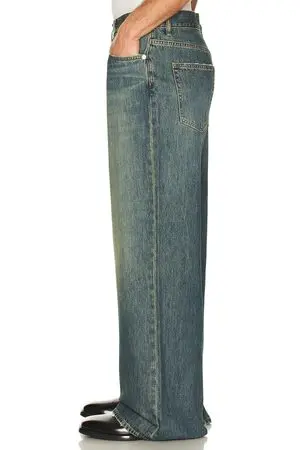Helmut Lang Destroyed Denim In Blue