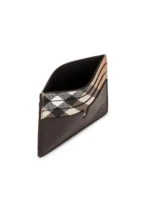 Burberry New Tall Sandon Card Holder In Brown