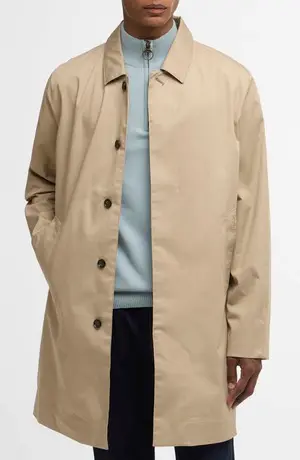 Barbour Rokig Waterproof Car Coat - Washed Stone/highland Lake