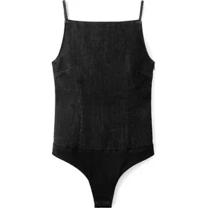 Mango June Denim Bodysuit