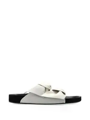 Isabel Marant Lennyo Bow Mules - White