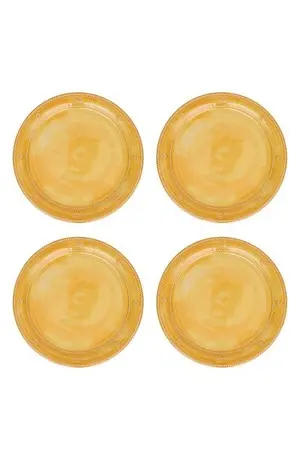 JULISKA Berry & Thread Set Of 4 Melamine Dinner Plates - Sunshine