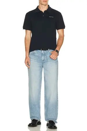 Alexander McQueen Logo Embroidered Polo - Navy